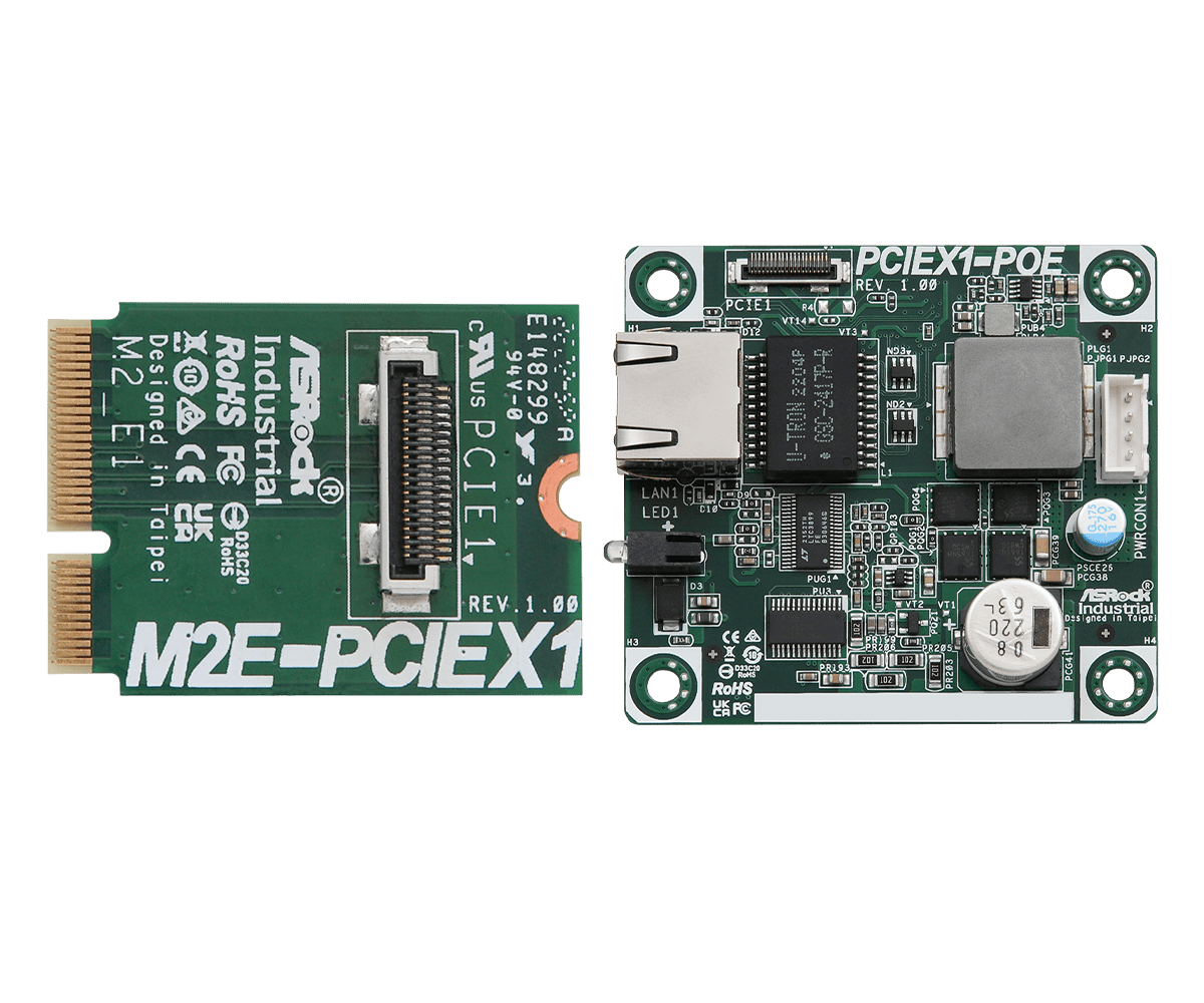 ASRock Industrial - M2E-PoE-1P kit