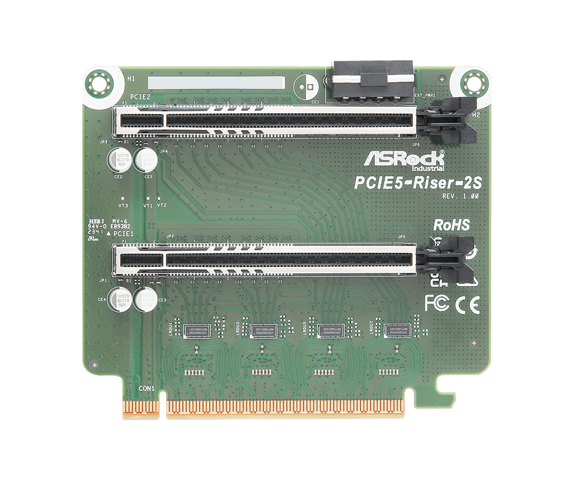 ASRock Industrial - PCIE5-Riser-2S